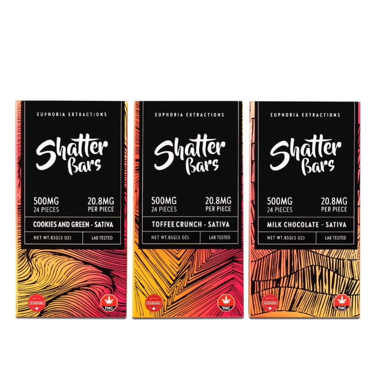 Euphoria Extractions Sativa Shatter Bars | Buy Edibles | Green Society