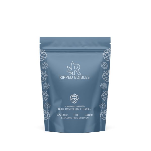 Ripped Edibles THC Blue Raspberry Chewies | Buy Edibles Online | Green ...